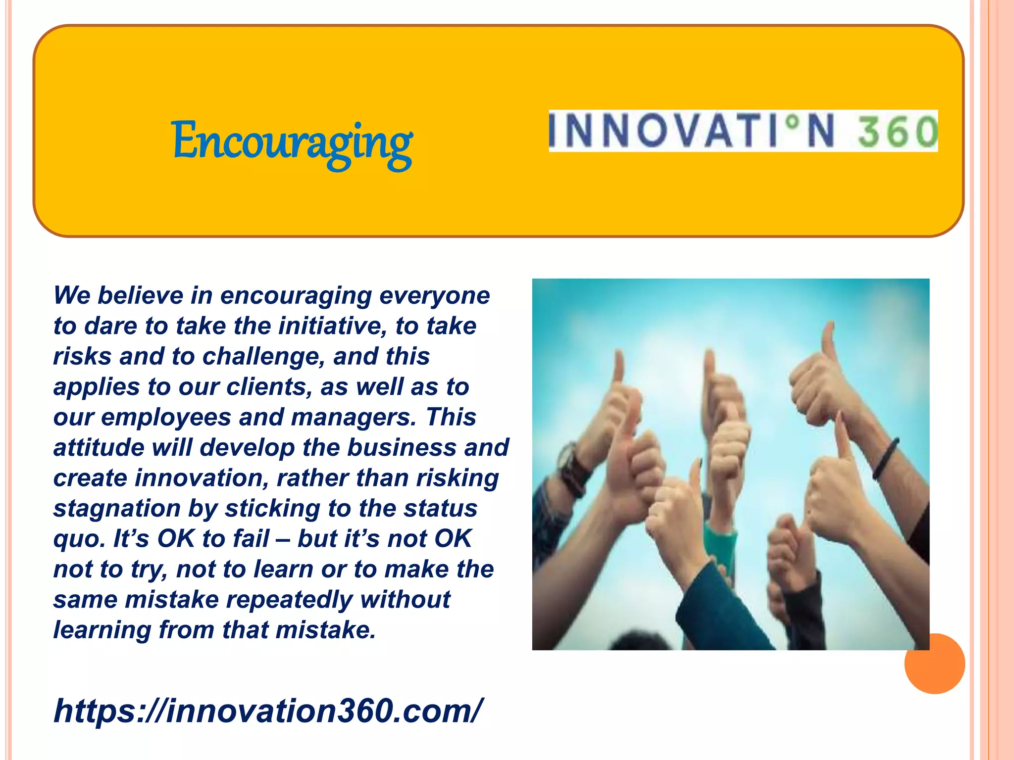 Welcome to innovation 360 | PPTX