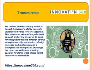 Welcome to innovation 360 | PPTX