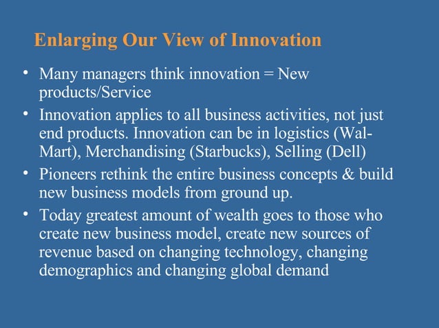 Innovation A Core Business Concept | PPS
