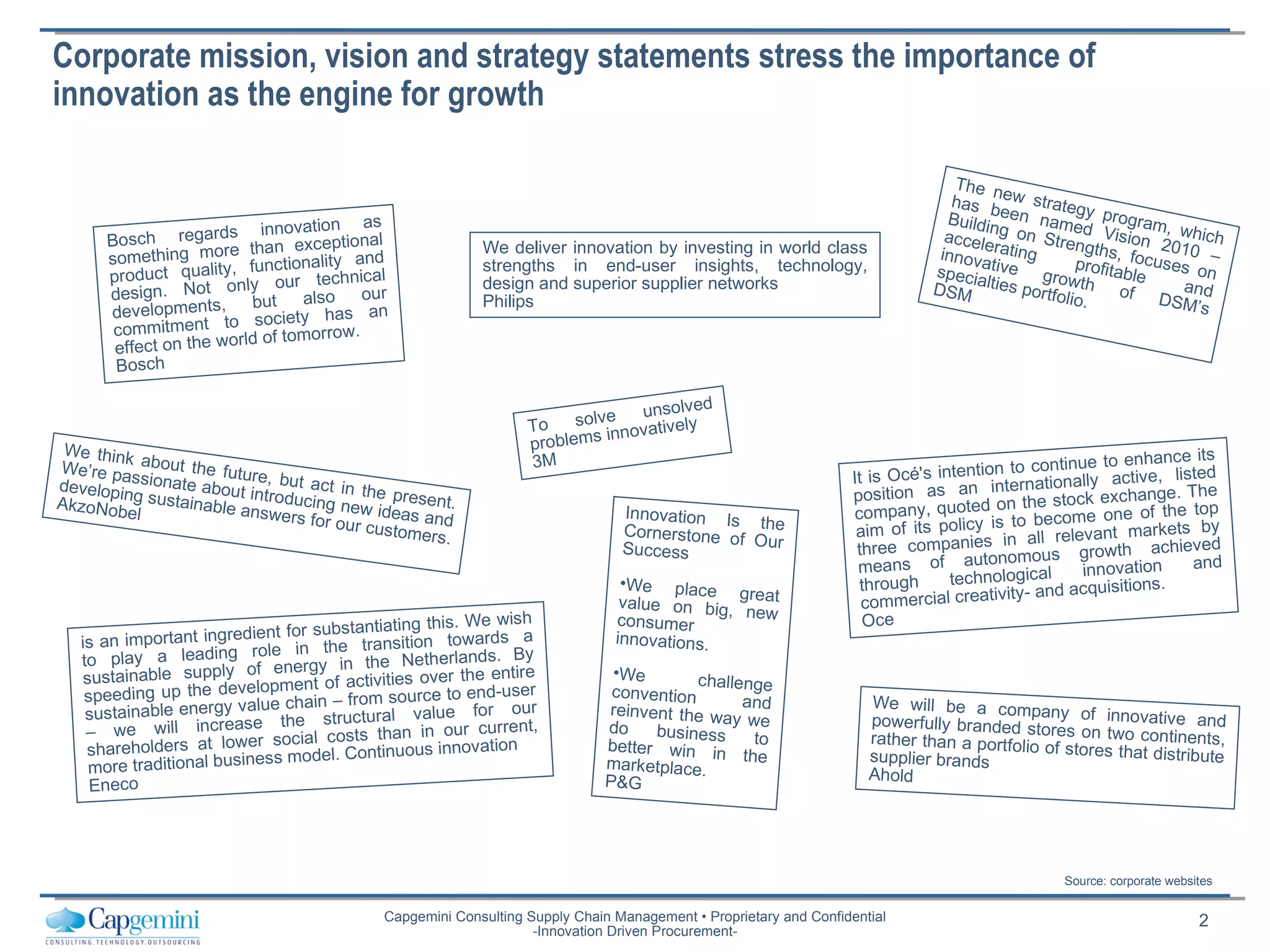 Innovation Driven Procurement | PPT | Business Administration | Business