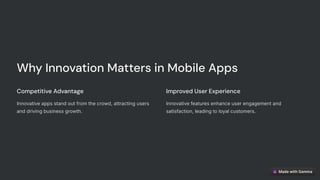The Future of Innovation: A Deep Dive into Mobile App Development | PDF