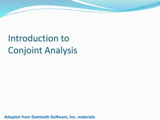 Innovation Intro to Conjoint | PPT