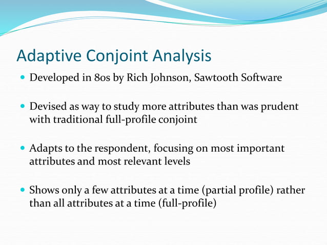 Innovation Intro to Conjoint | PPT