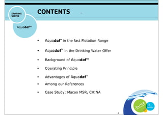 Aquadaf - Clarify surface water with a simplified engineered ...