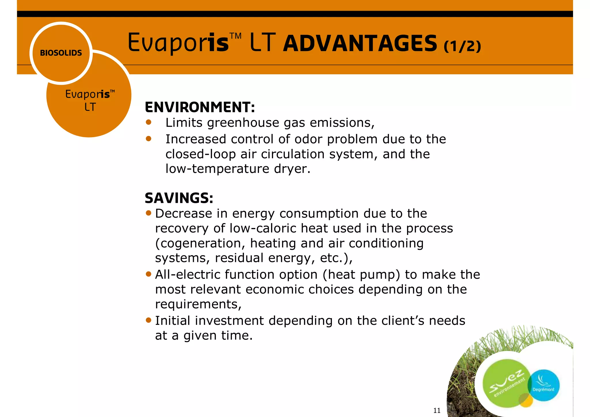 Evaporis LT - Low temperature sludge drying system | PDF