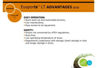 Evaporis LT - Low temperature sludge drying system | PDF