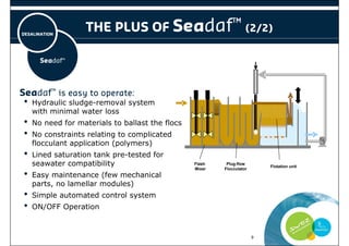 Seadaf - Optimize pretreatment productivity before desalination | PDF