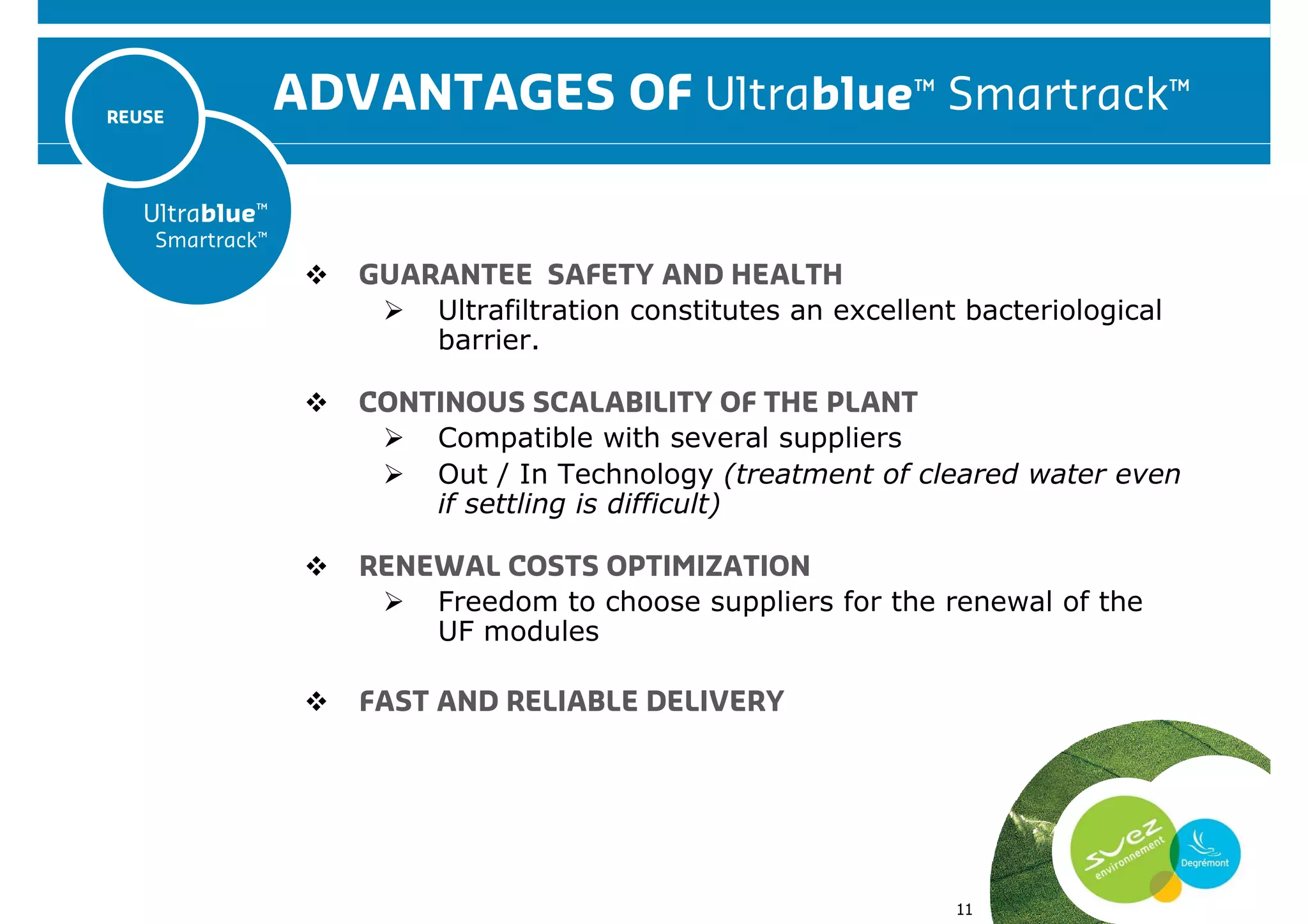 Ultrablue Smartrack - Increase reuse plant scalability with ...