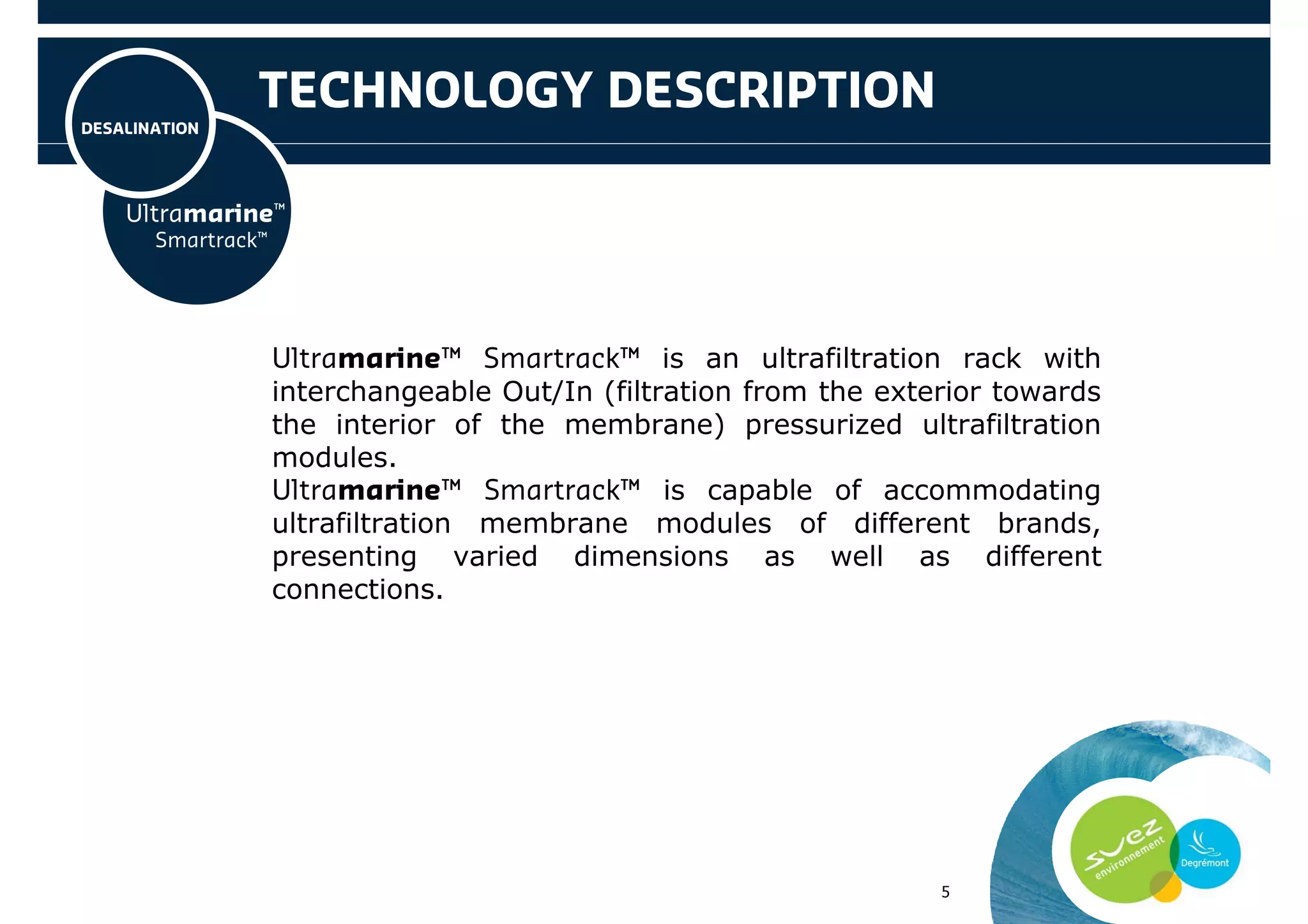 Ultramarine Smartrack - Pretreatment of seawater with pressurized out ...