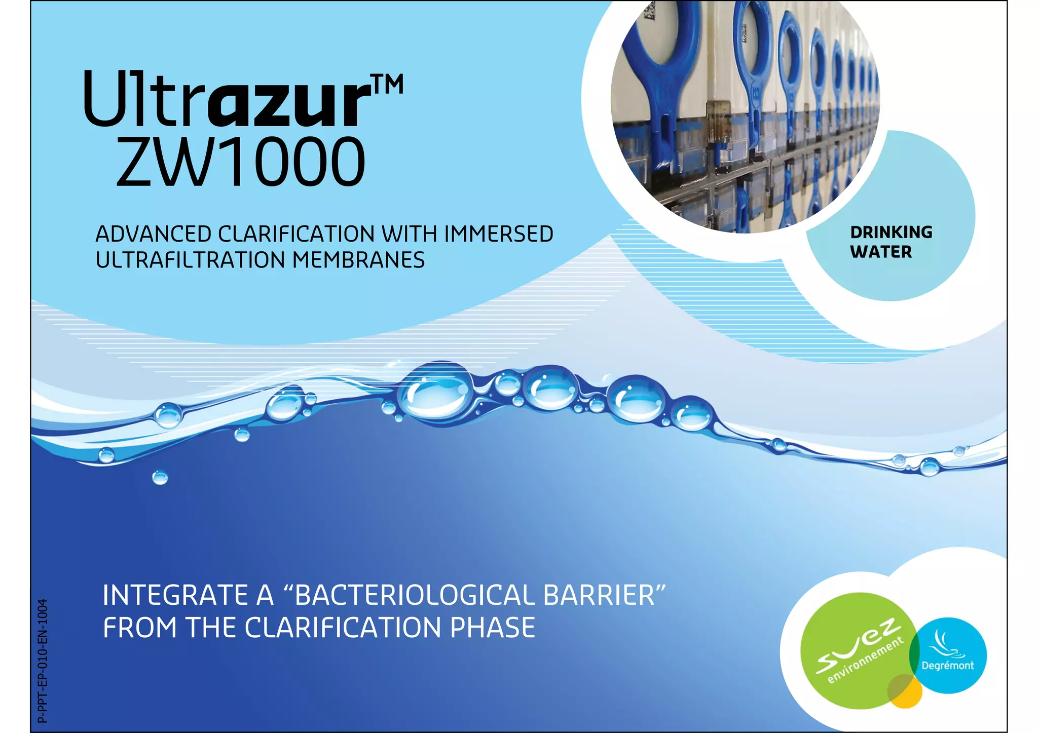 Ultrazur ZW1000 - Advanced clarification with immersed ultrafiltration ...