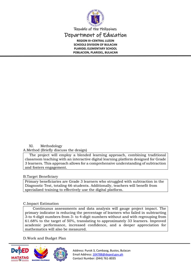 INNOVATION-PROJECT-PROPOSAL. ANNUAL IMPLEMENTATION PLANdocx | DOCX ...