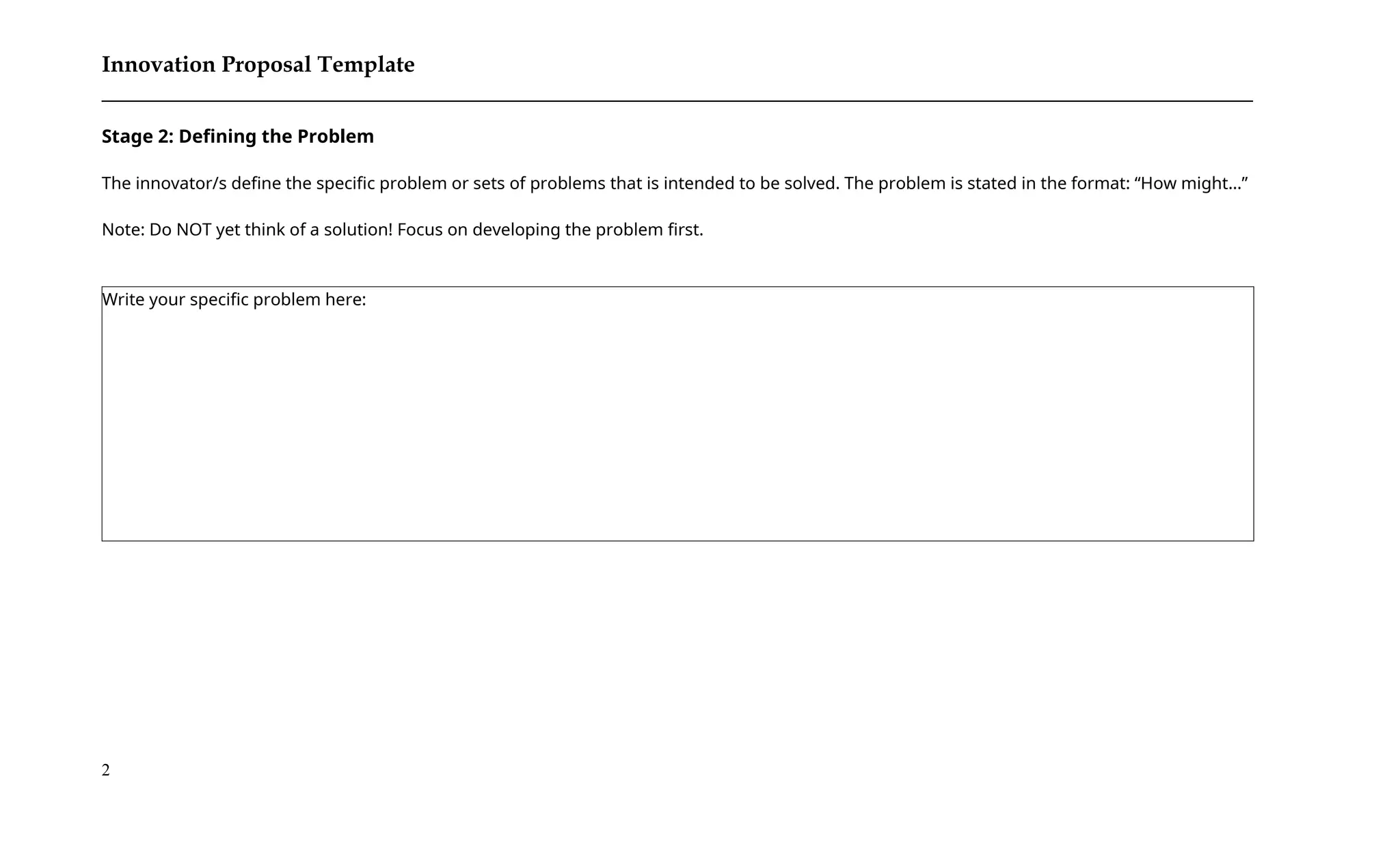 Innovation Proposal template sample.docx | Technology & Computing