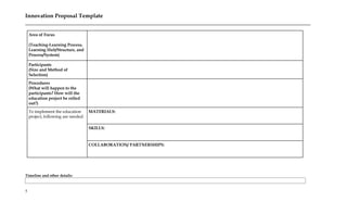 Innovation Proposal template sample.docx | Technology & Computing