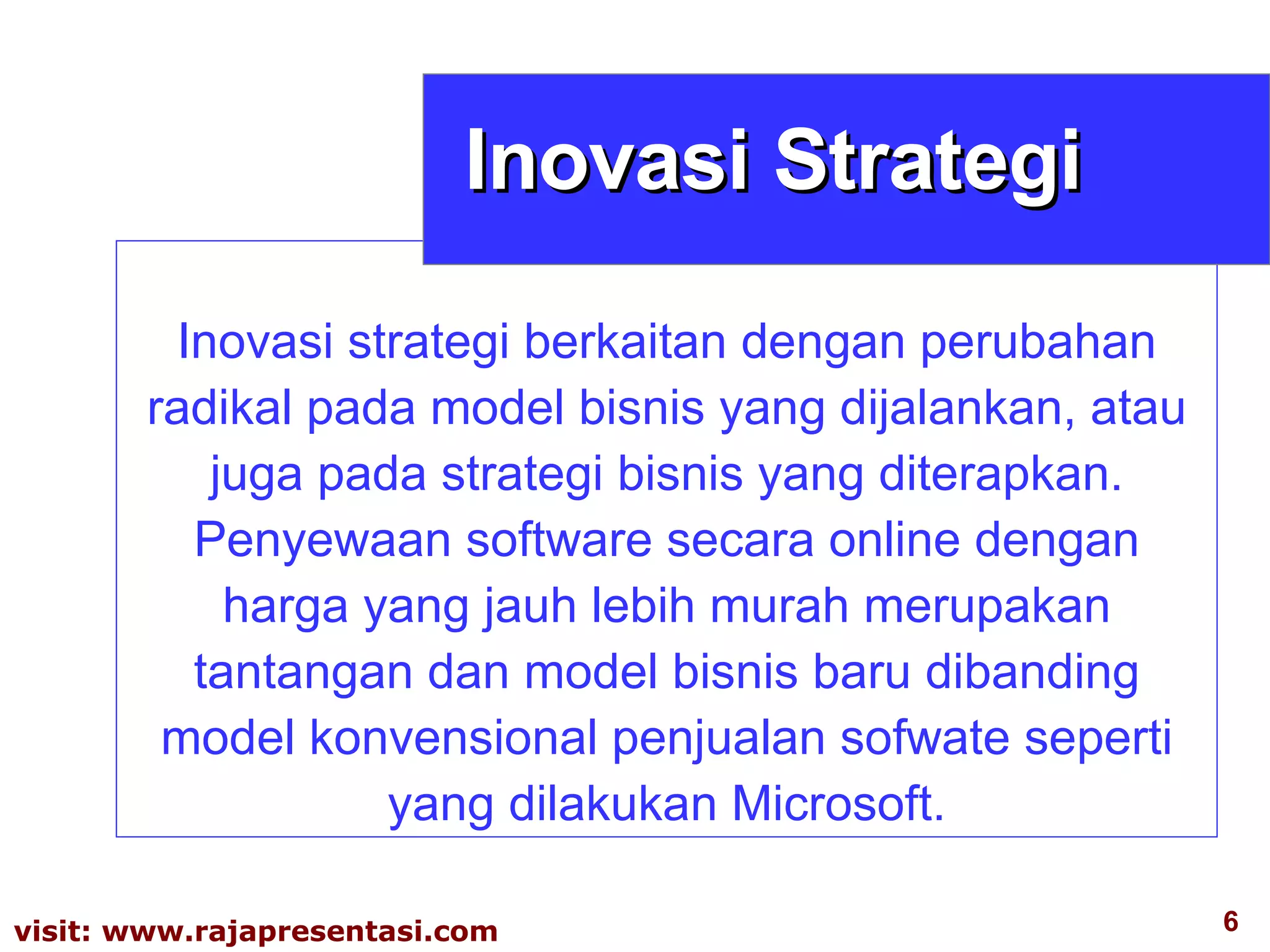 Strategi Inovasi | PPT