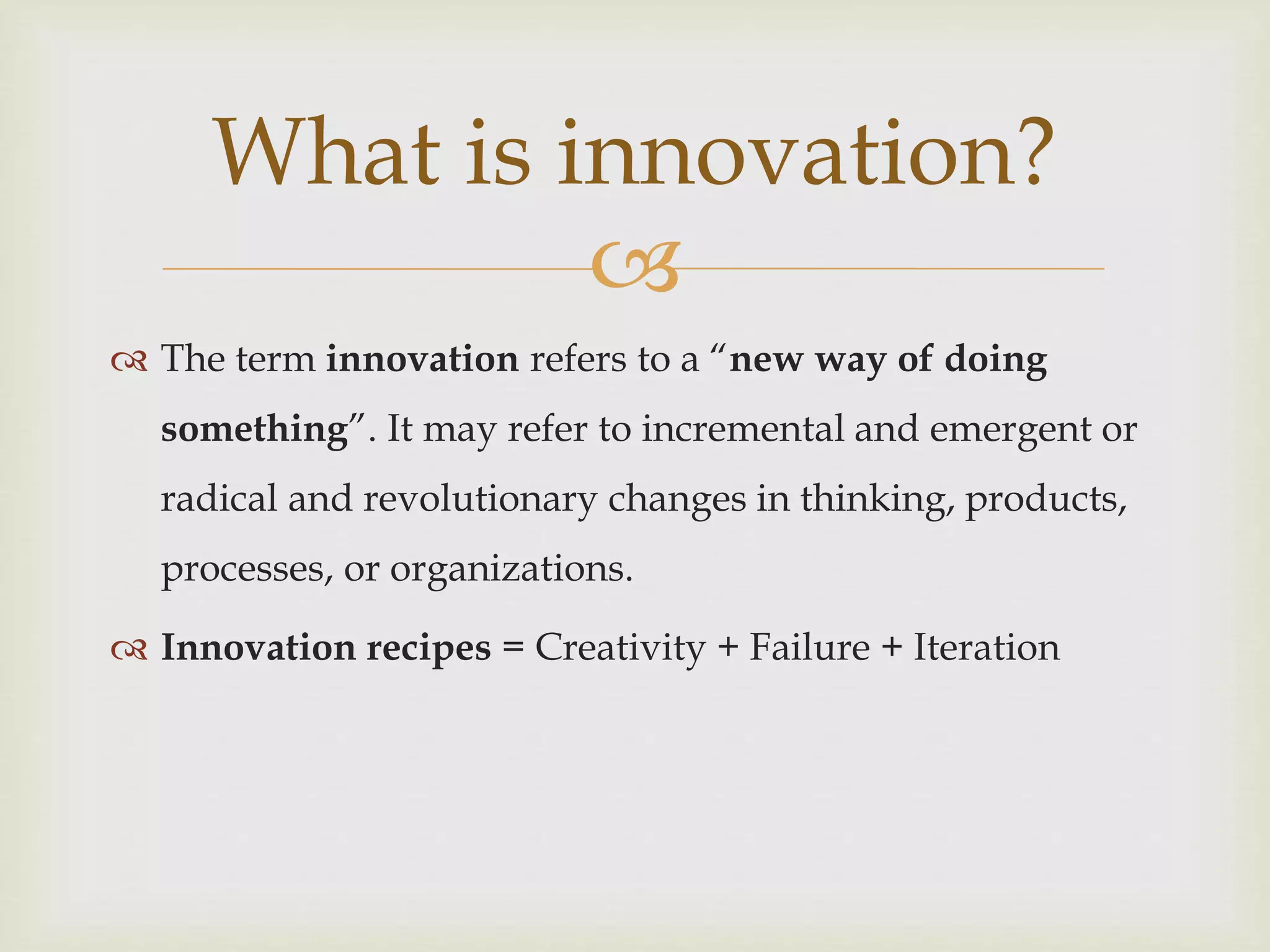 Innovation - Types and Phases | PPTX