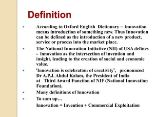 Innovation IN BUSINESS | PPTX