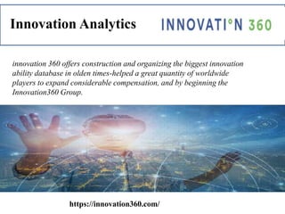 WELCOME TO INNOVATION 360 | PPT