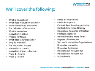 Introduction to the innovation process | PPT