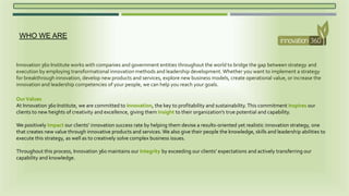 Innovation 360 corporate profile | PPTX