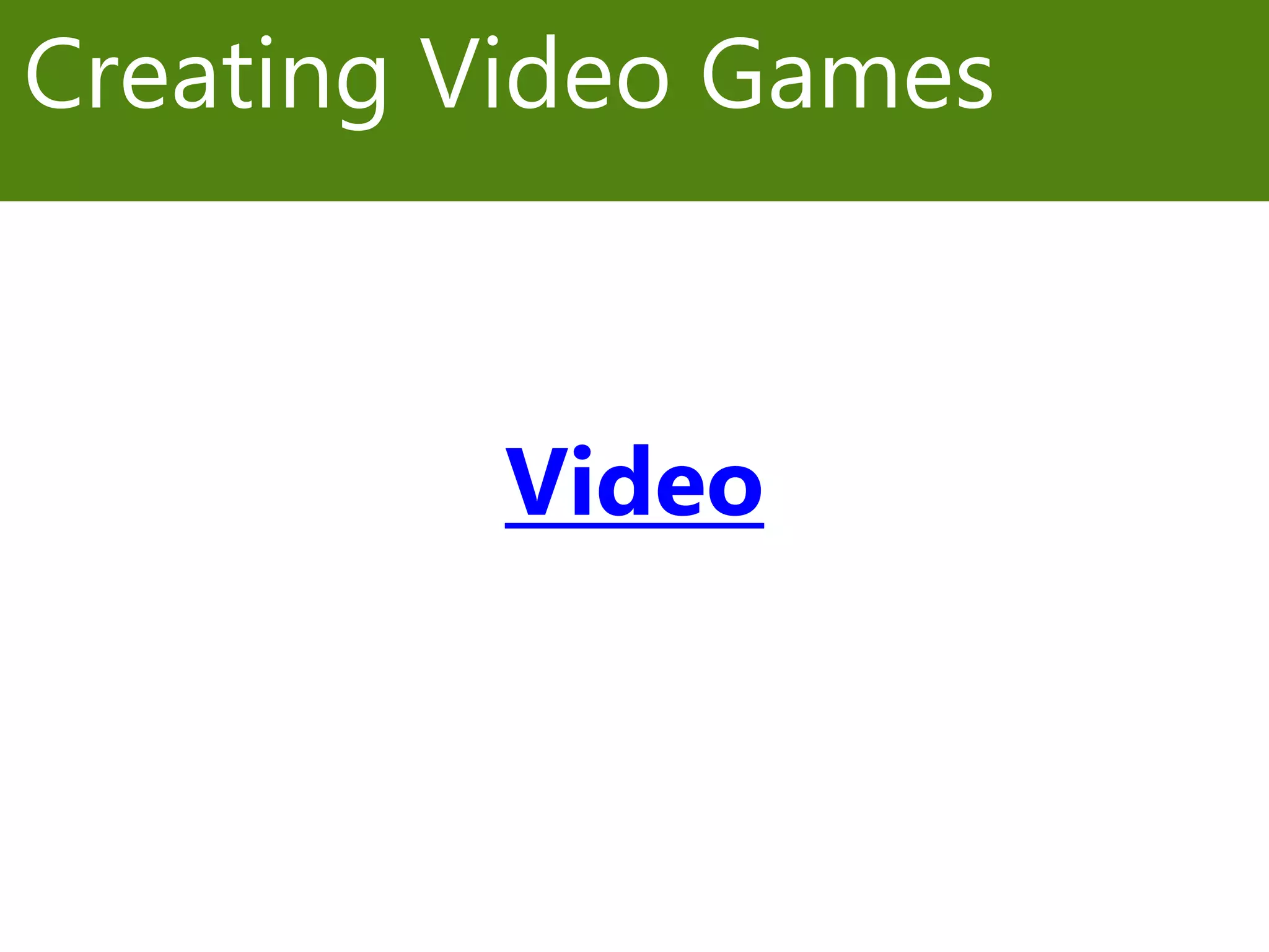 Video Game Design Presentation | PPTX