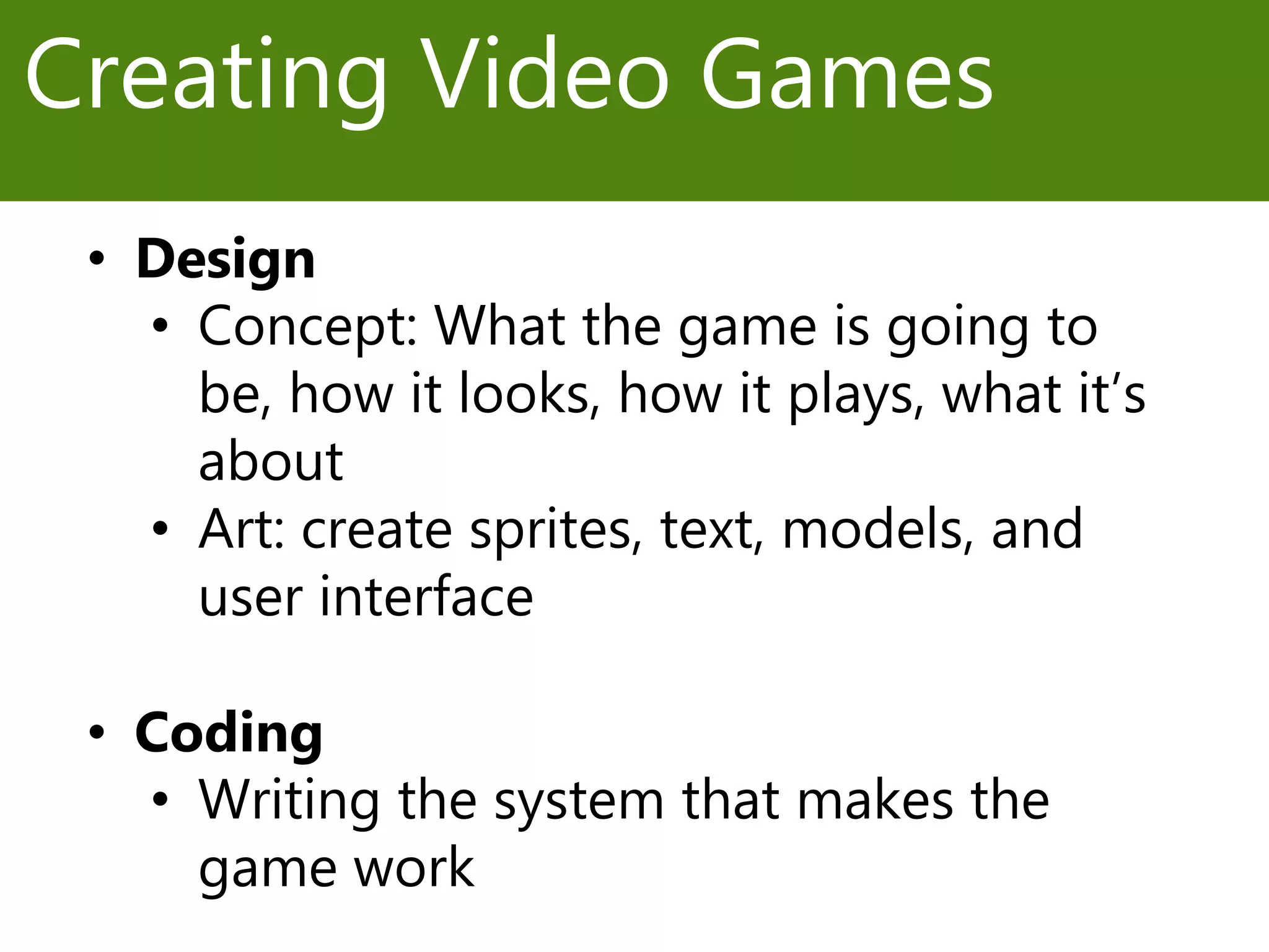Video Game Design Presentation | PPTX