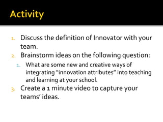 Innovation activity | PPT