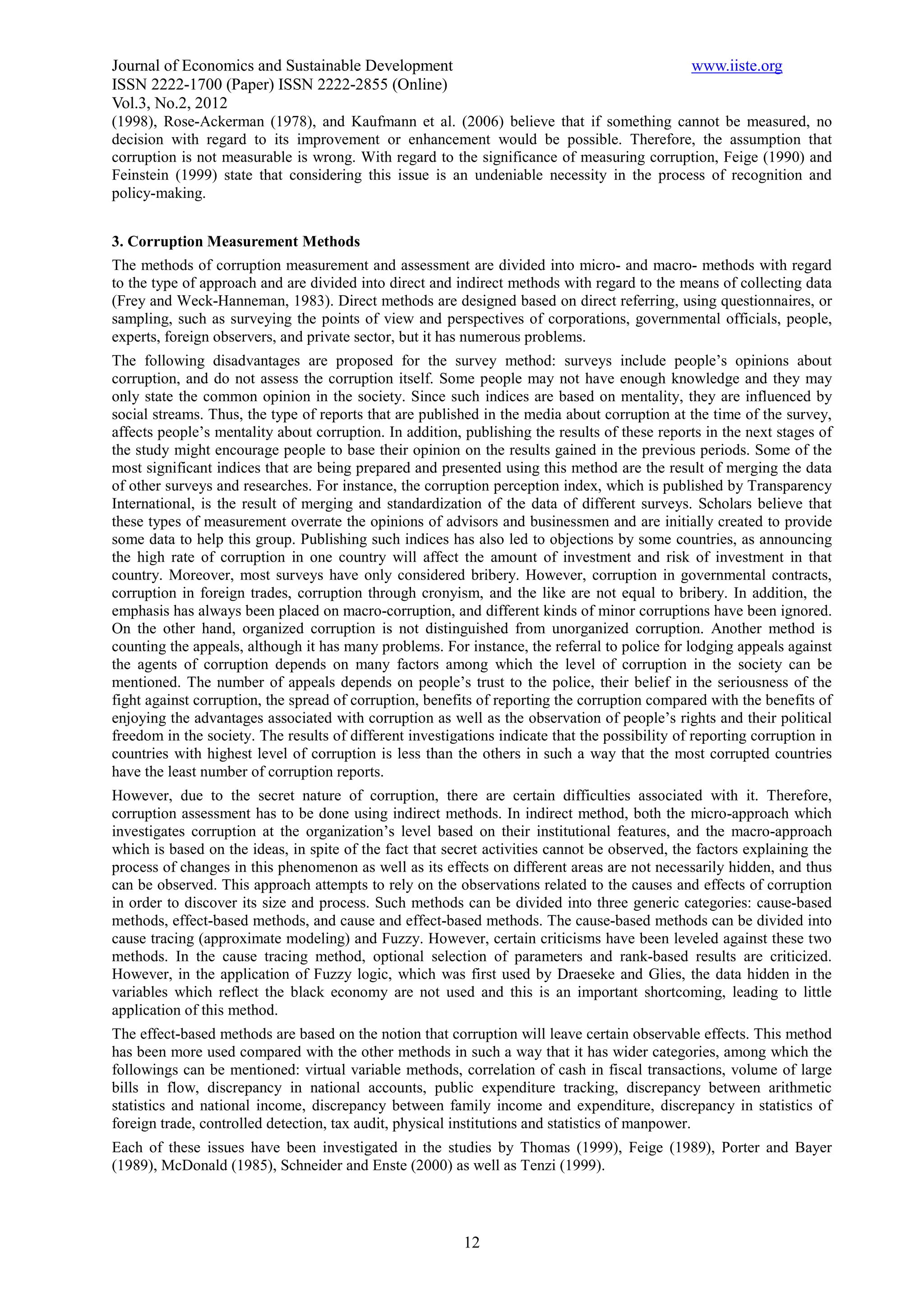 Innovation a modern model for estimating volume of money laundering | PDF