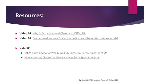 Innovation and creativity 03 the process of change | PPTX | Business ...