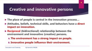 Innovation and creativity 05 innovative people | PPTX