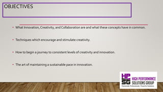 Innovation and Creativity in the Workplace | PPTX