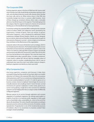 Infosys - Enterprise Business Innovation & Evolution | Corporate DNA | PDF