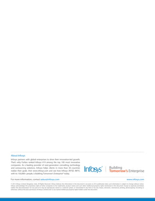 Infosys - Enterprise Business Innovation & Evolution | Corporate DNA | PDF