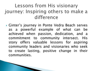 Marcus Ginter 32082-Innovation and Impact: The Ponte Vedra Beach ...