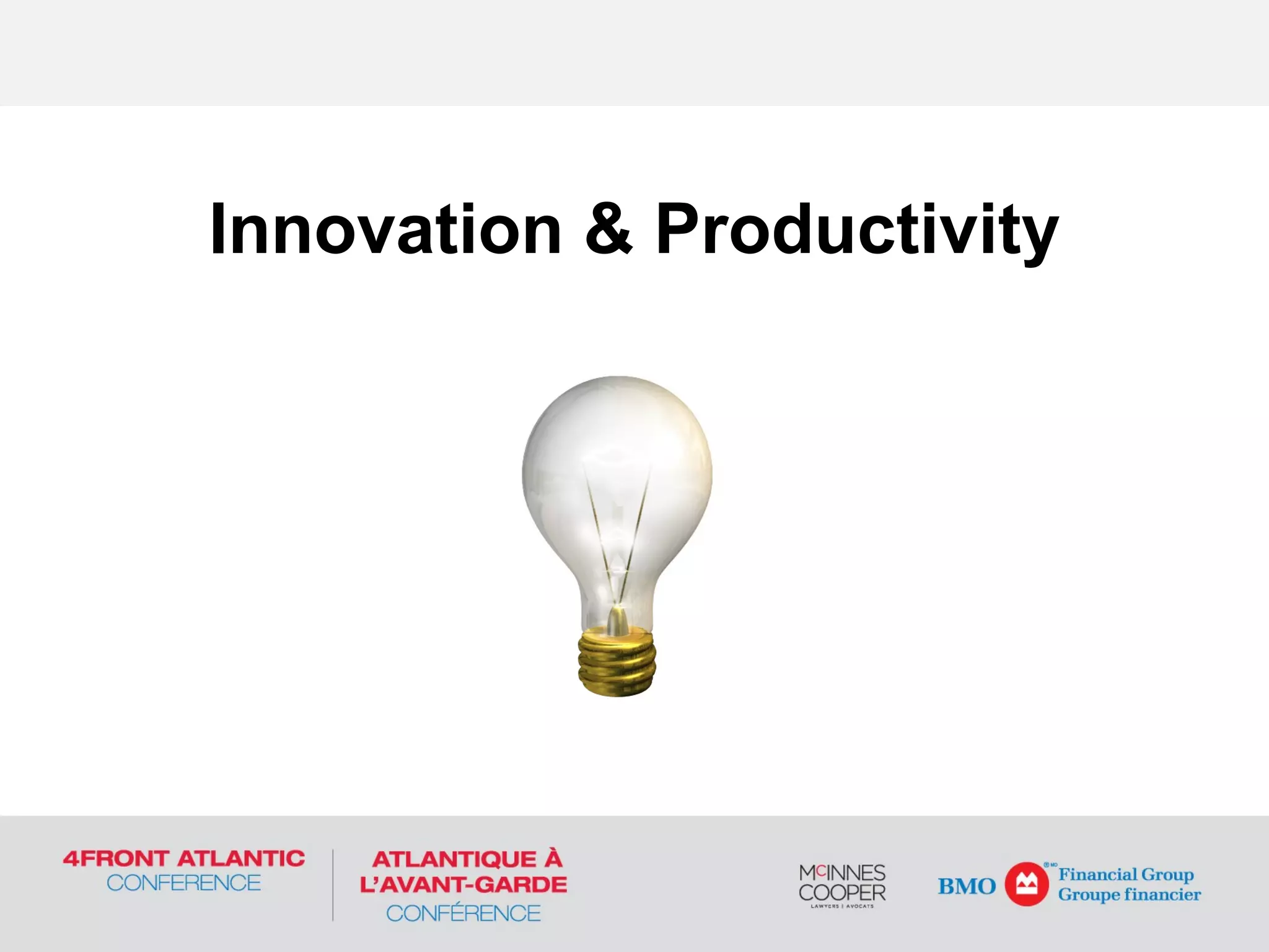 Innovation and productivity | PPT