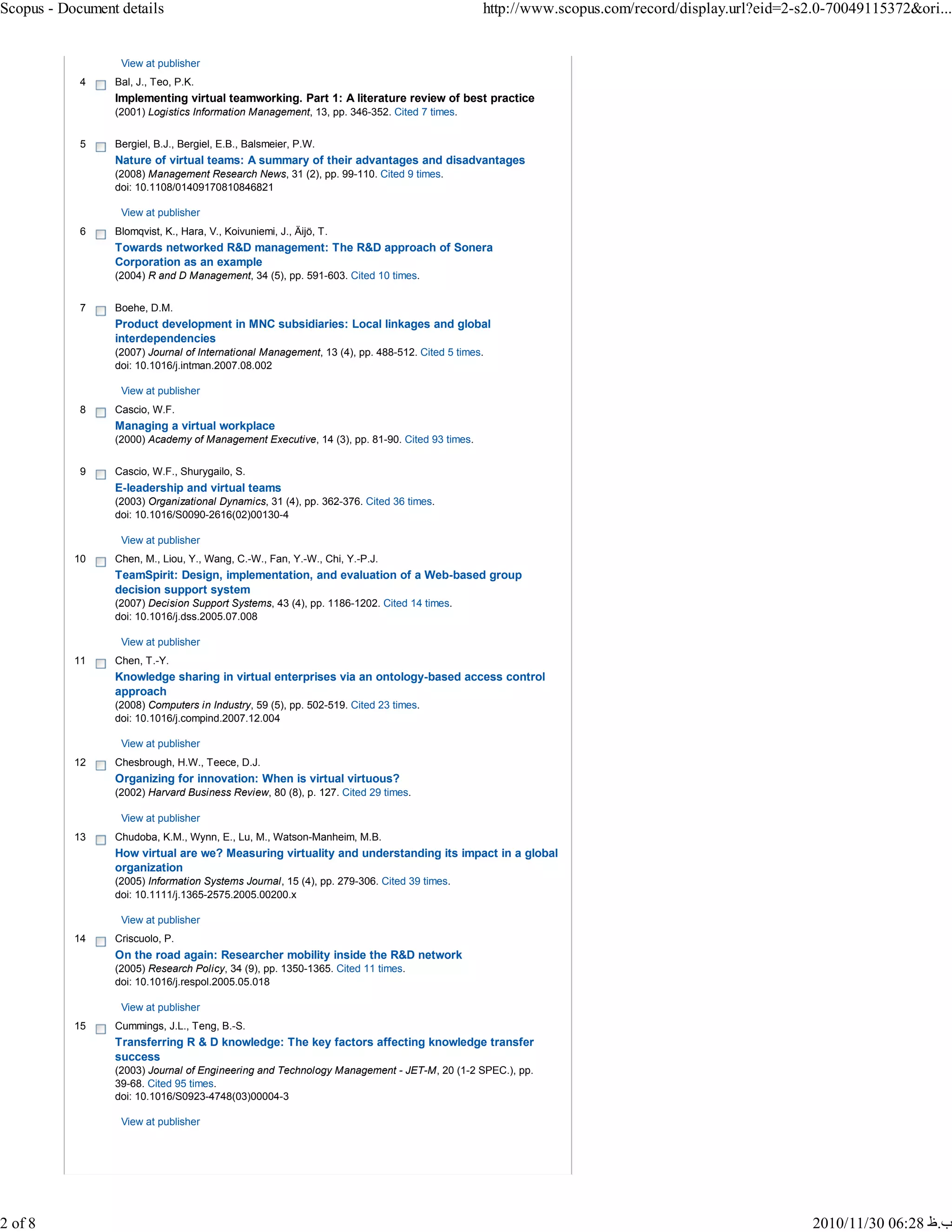Innovation and r&d activities in virtual team | PDF