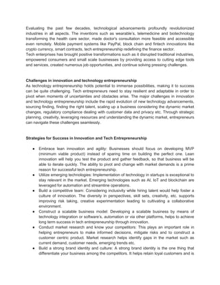 Innovation and technology entrepreneurship | PDF