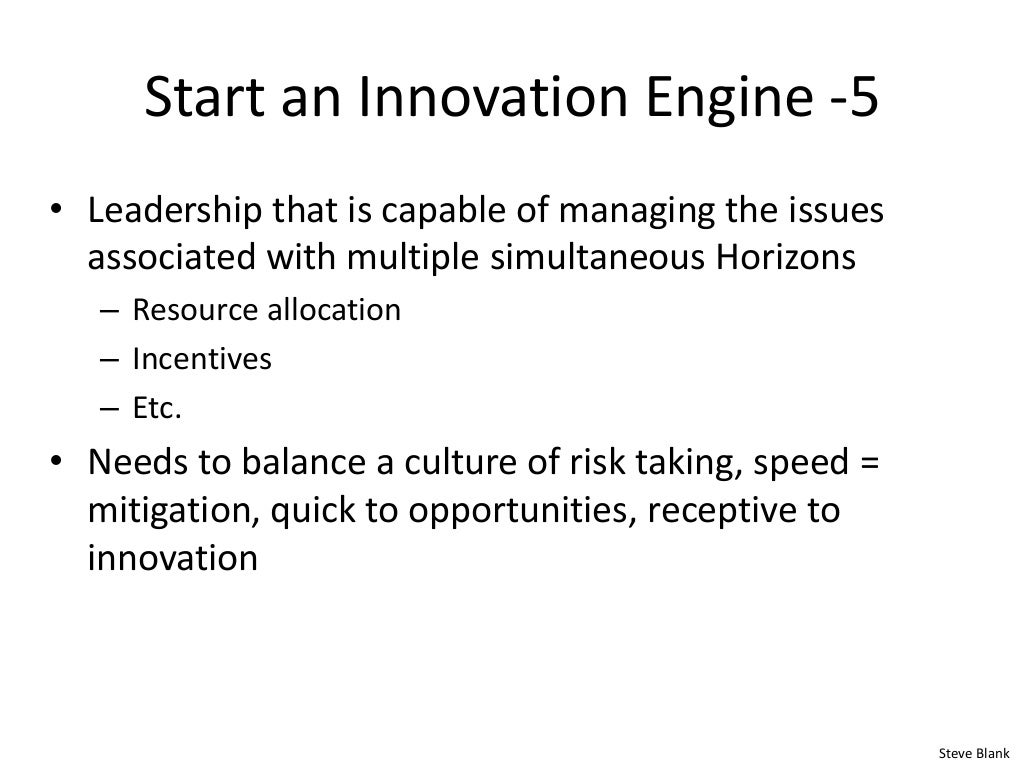 Start an Innovation Engine -5