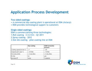 Innovation at DSM: Nanostructured Functional Coatings | PDF