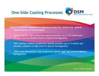Innovation at DSM: Nanostructured Functional Coatings | PDF