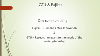 Initiatives taken by GTU to boost Innovations @ GTU | PPTX