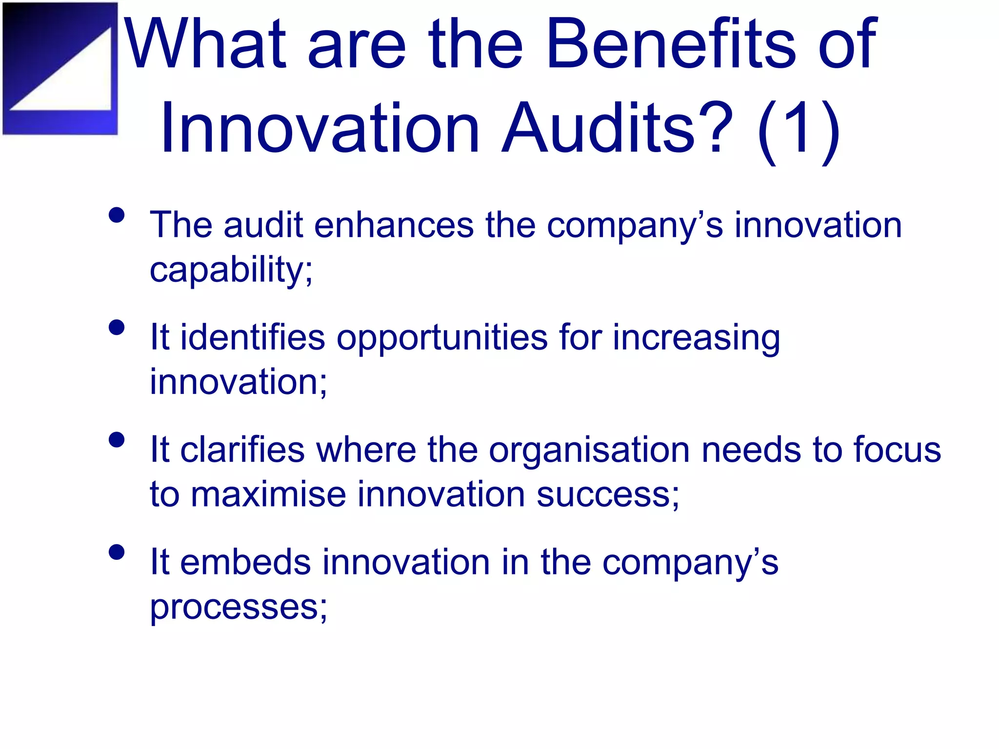 Innovation Audit Slides | PPT