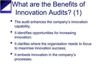 Innovation Audit Slides | PPT