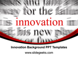 Innovation background ppt templates | POT
