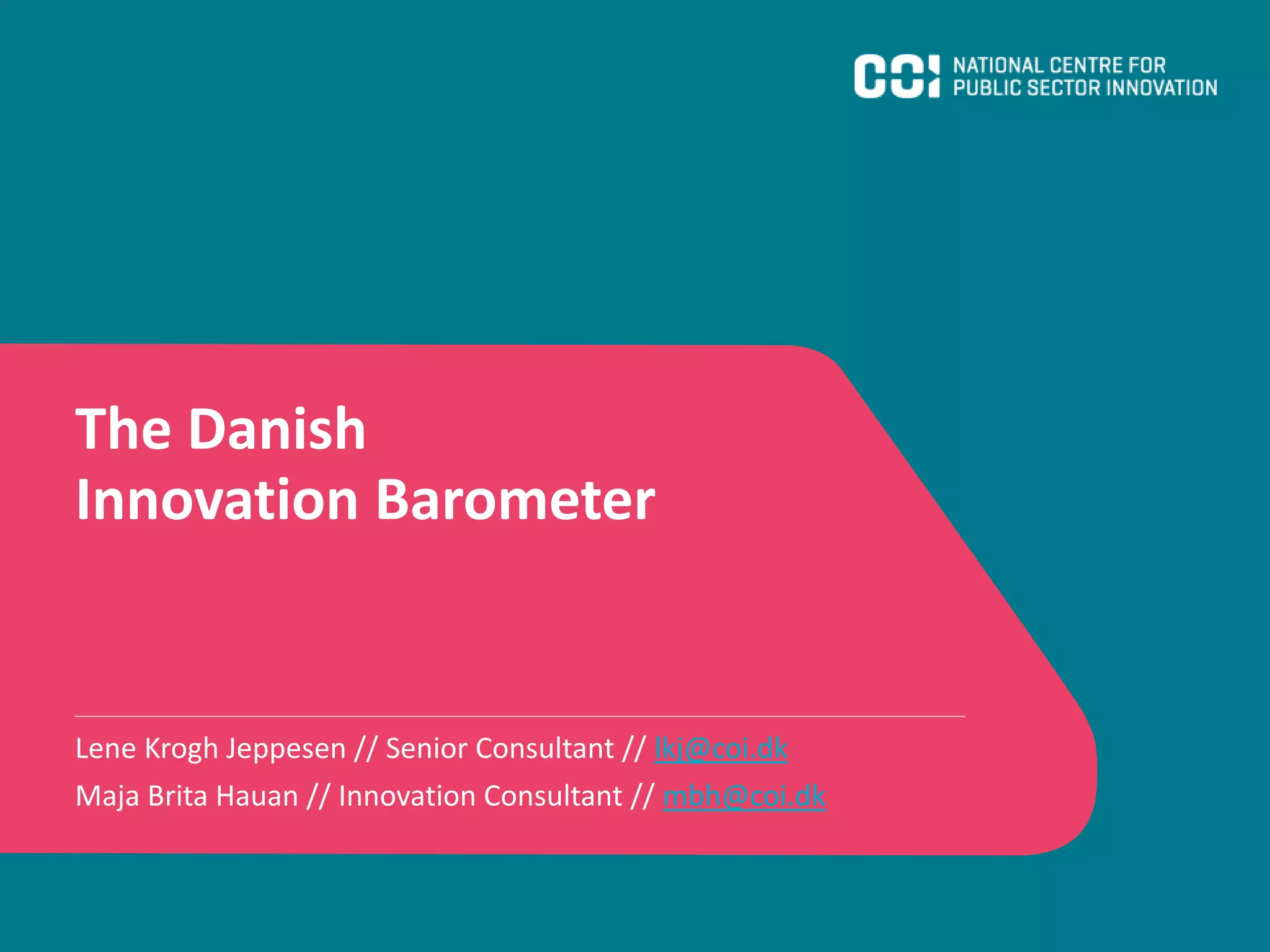 Innovation barometer - COI | PPTX