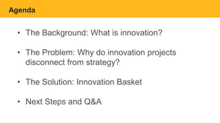 Innovation Basket webinar presentation 2024 | PDF