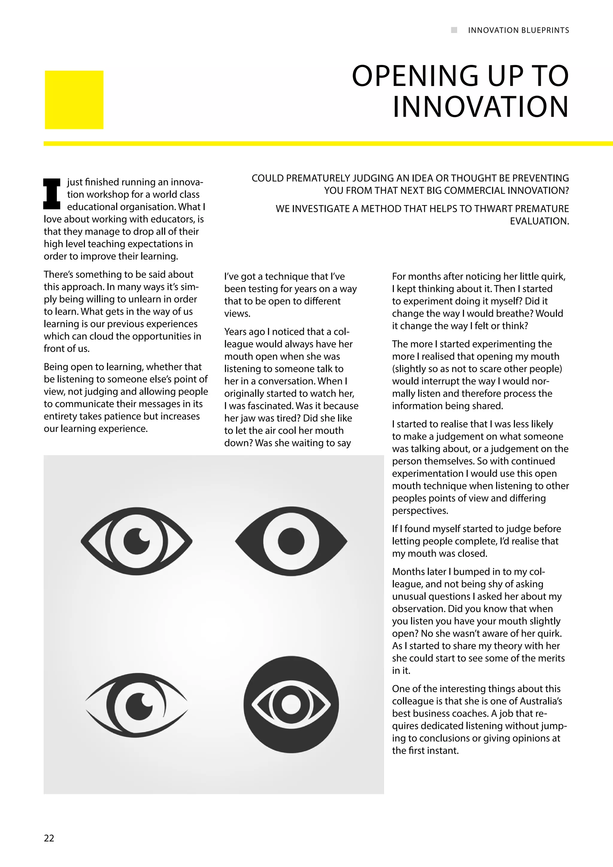 Innovation blueprints #101 | PDF | Business | Business and Finance