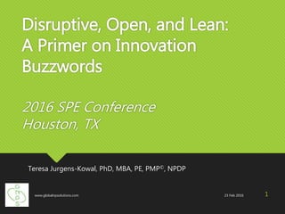 Innovation buzzwords | PPTX