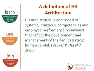 Innovation in HR Architecture | PPTX