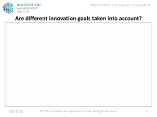 Innovation Capabilities Assessment - Introduction | PDF