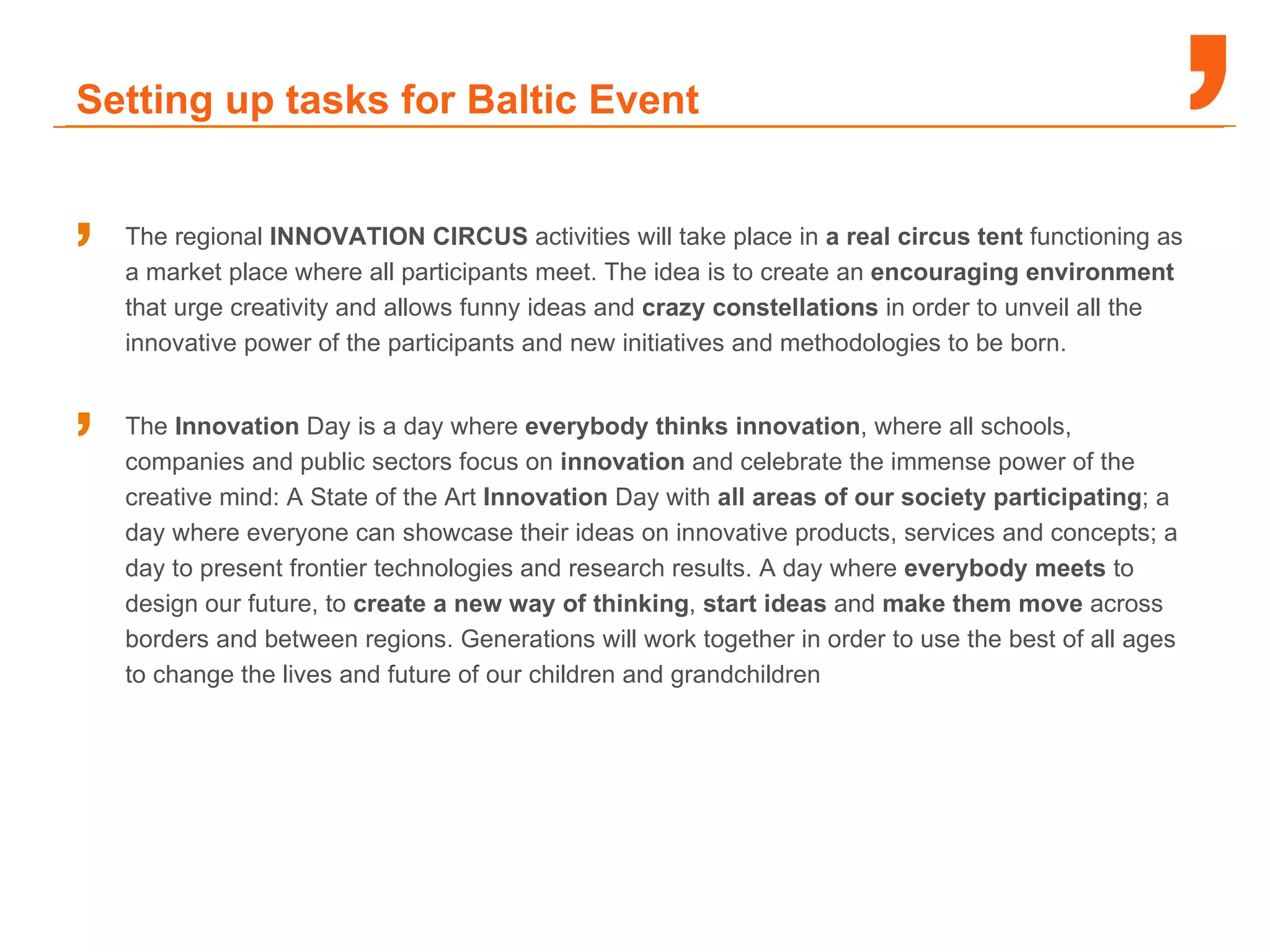 Innovation circus in riga | PPT